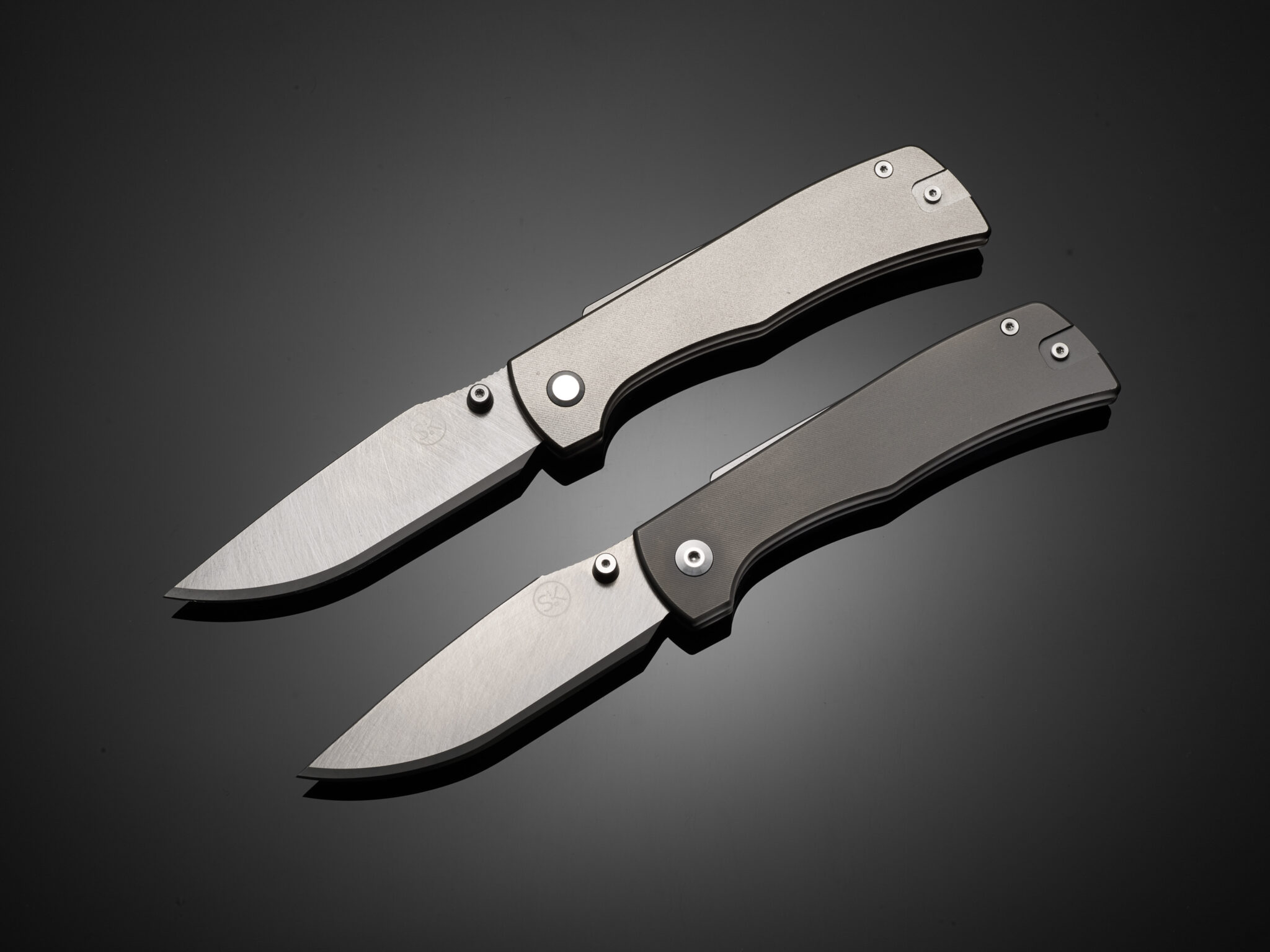 Monza Titanium Space Gray - Sandrin Knives USA
